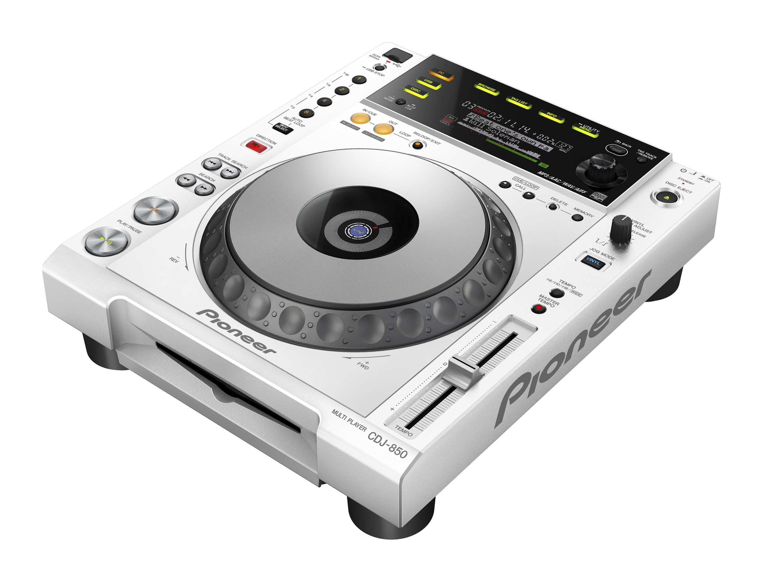 PIONEER CDJ-850 W - 929,00€ (Platine cd à plat) - Samba Audio Pro